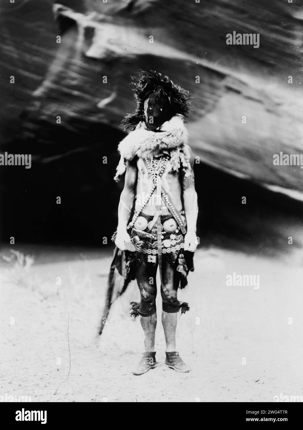 Nayenezgani-Navaho, 1904, c1905. Indian, full-length portrait, standing ...