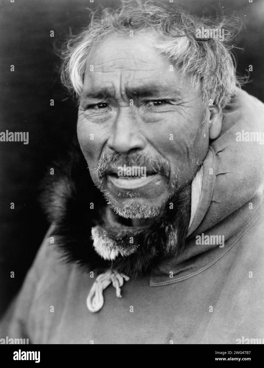 Cape Prince of Wales man, c1929. Eskimo man, head-and-shoulders ...