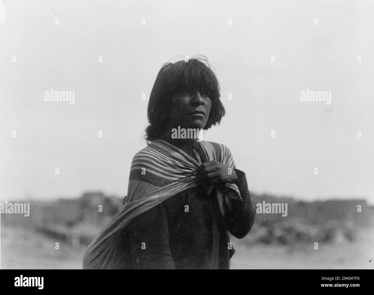 The farmer, c1905. Half-length portrait of Hopi man Stock Photo - Alamy