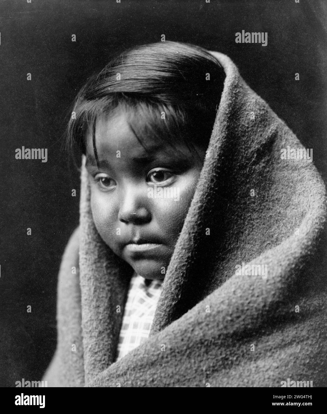 A child of the desert, c1904. Head-and-shoulders portrait of Navajo ...