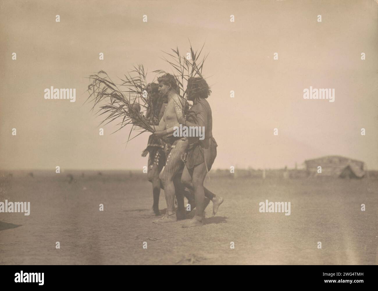 Arikara Medicine Ceremony-The Ducks, c1908. Photo shows three Arikara ...