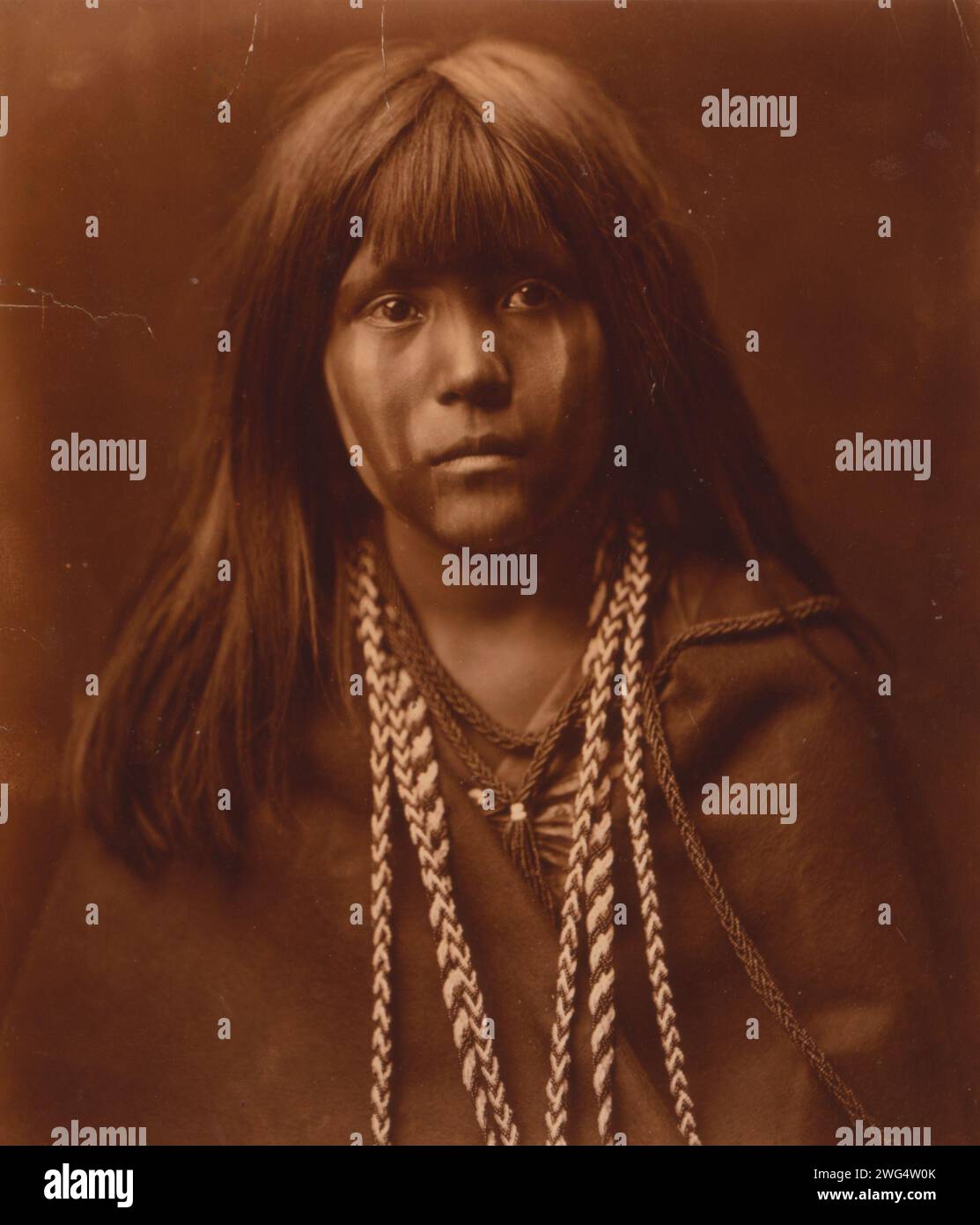 Mosa-Mohave, c1903. Head-and-shoulders portrait of a Mohave woman ...