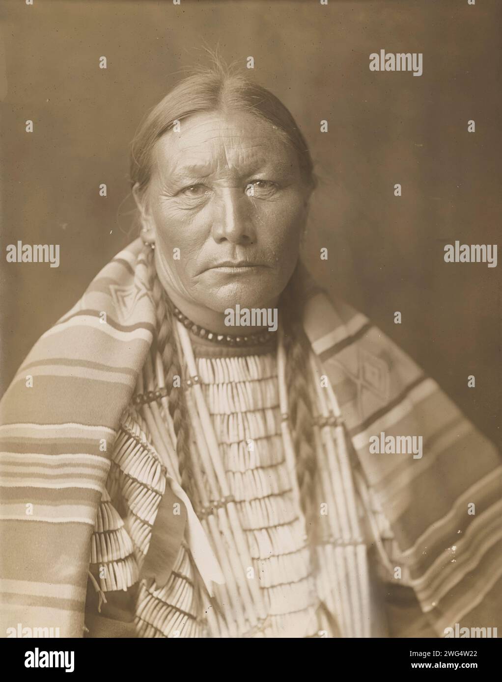 Mrs. Jack Red Cloud, 1905. Photograph shows Mrs. Red Cloud, wearing ...
