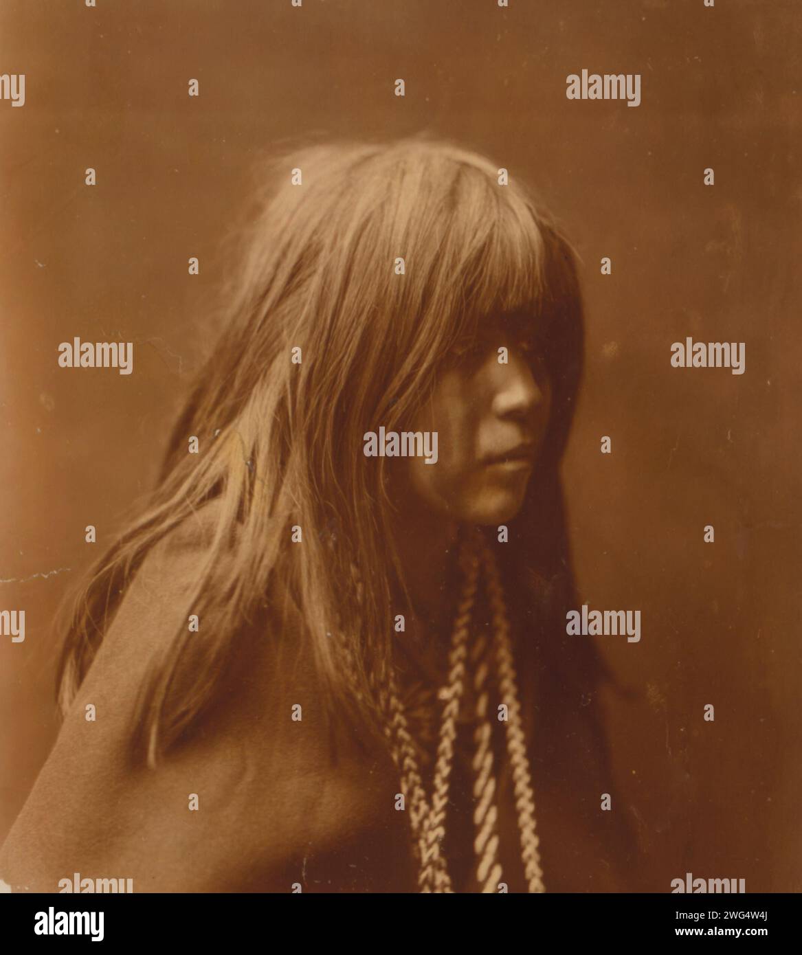 Mosa-Mohave, c1904. Mohave Indian, head-and-shoulders portrait, right ...