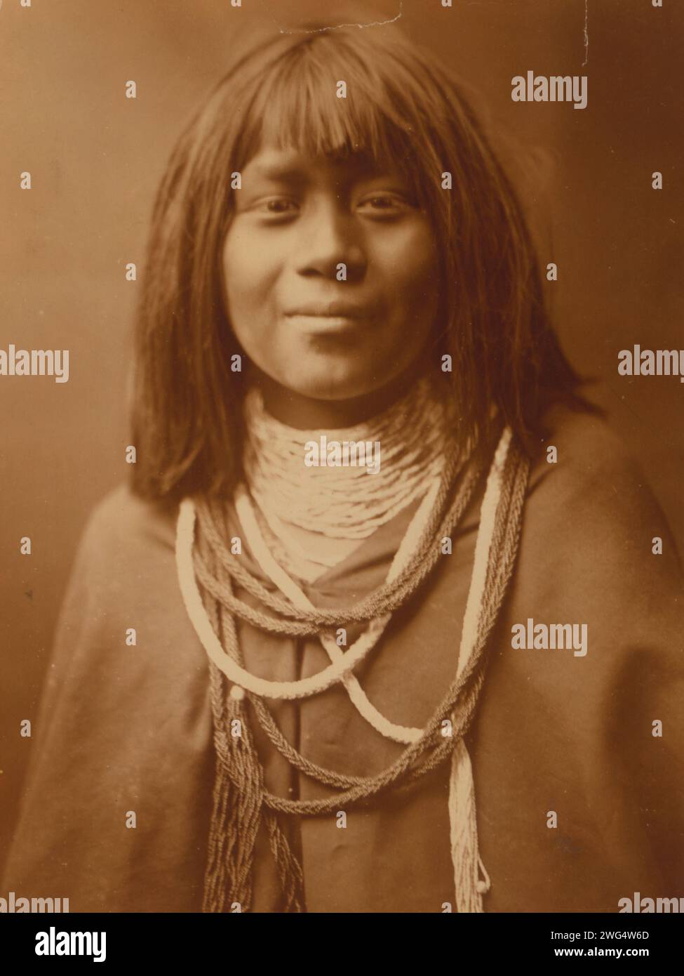 Mis Se Pah, c1903. Head-and-shoulders portrait of a Mohave woman Stock ...