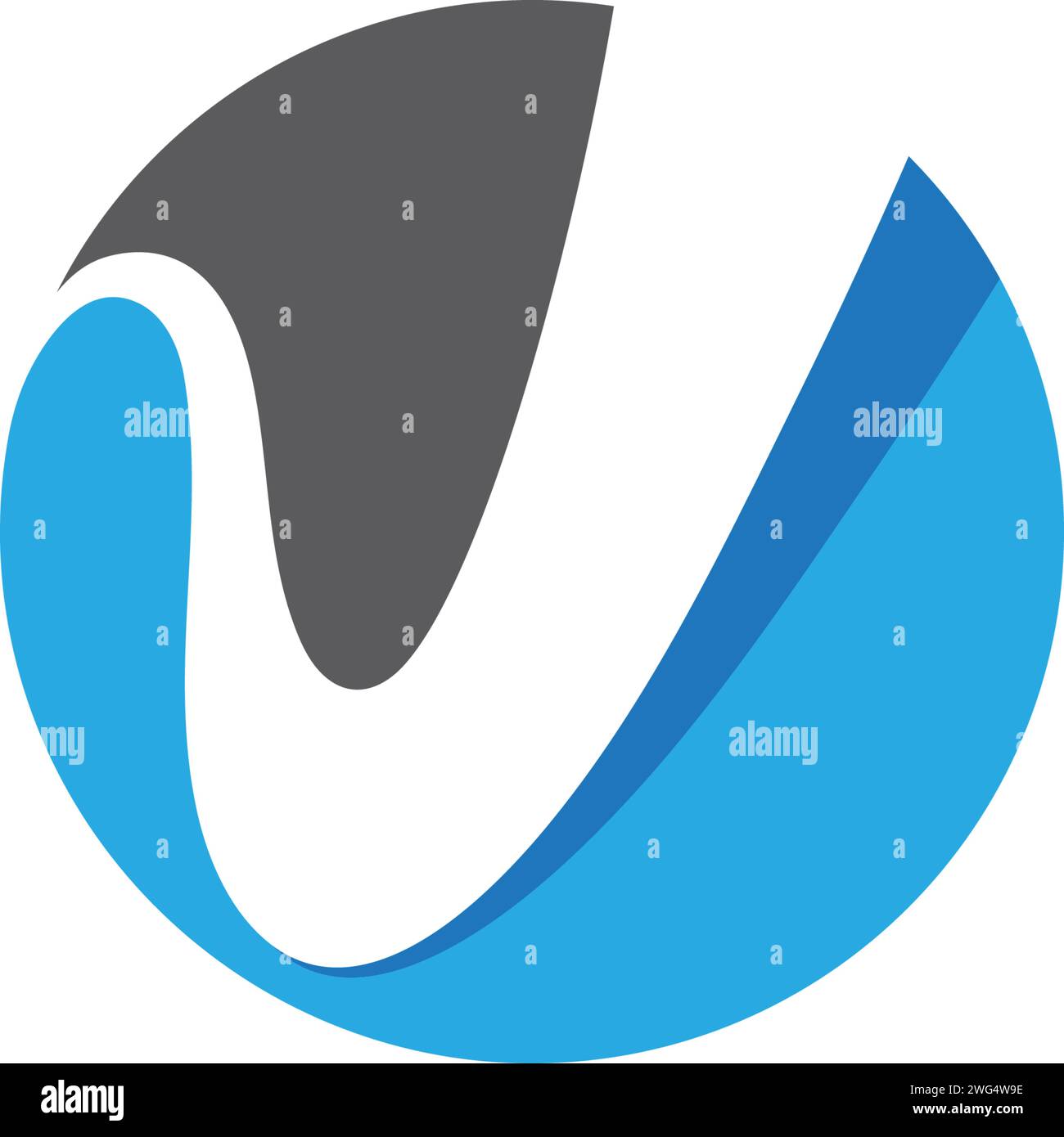 V shape logo template v Cut Out Stock Images & Pictures - Alamy