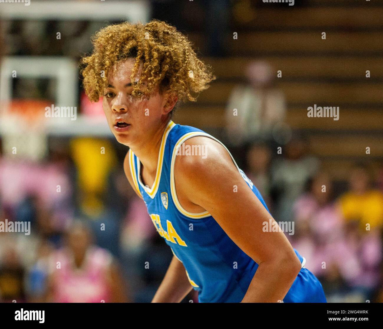 February 02 2024 Berkeley, CA U.S.A. UCLA guard Kiki Rice (1)on the ...