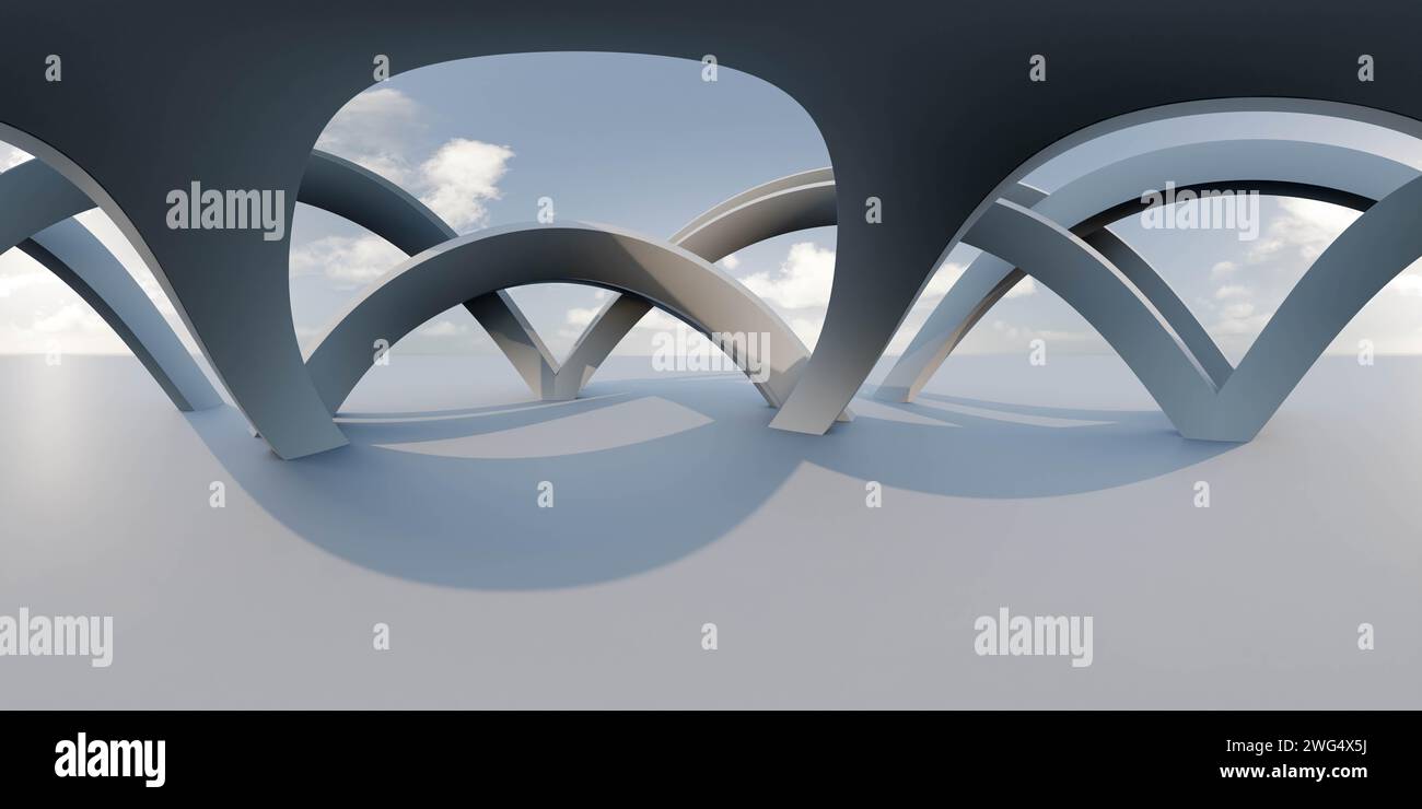 abstract architecture concrete Arch in the Sky 360 panorama vr ...