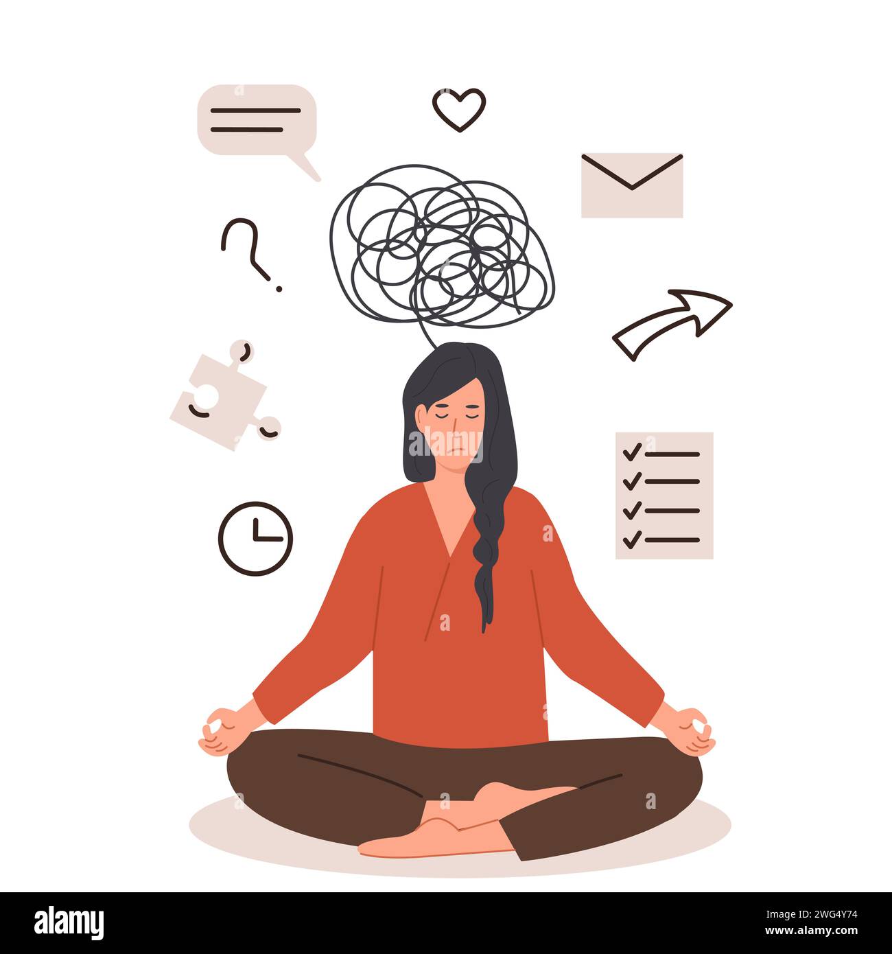 Adhd messy mind attention deficit hi-res stock photography and images ...