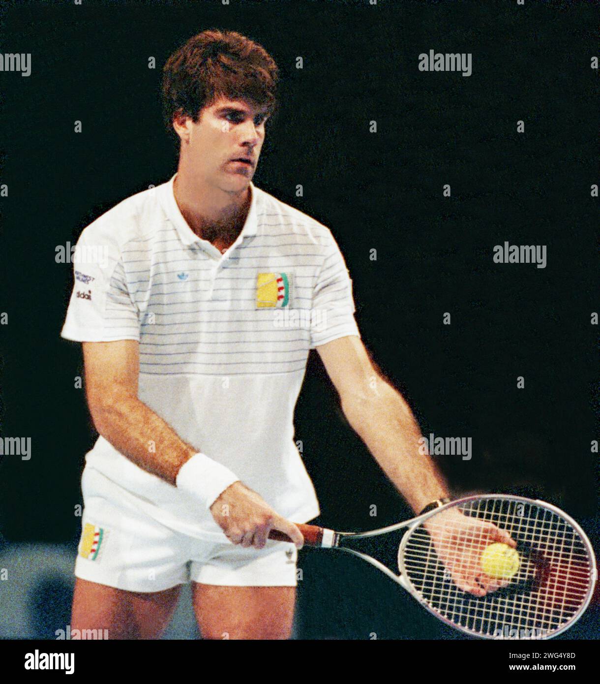 TIM MAYOTTE USA tennis player during Stockholm Open tournament 1989 ...