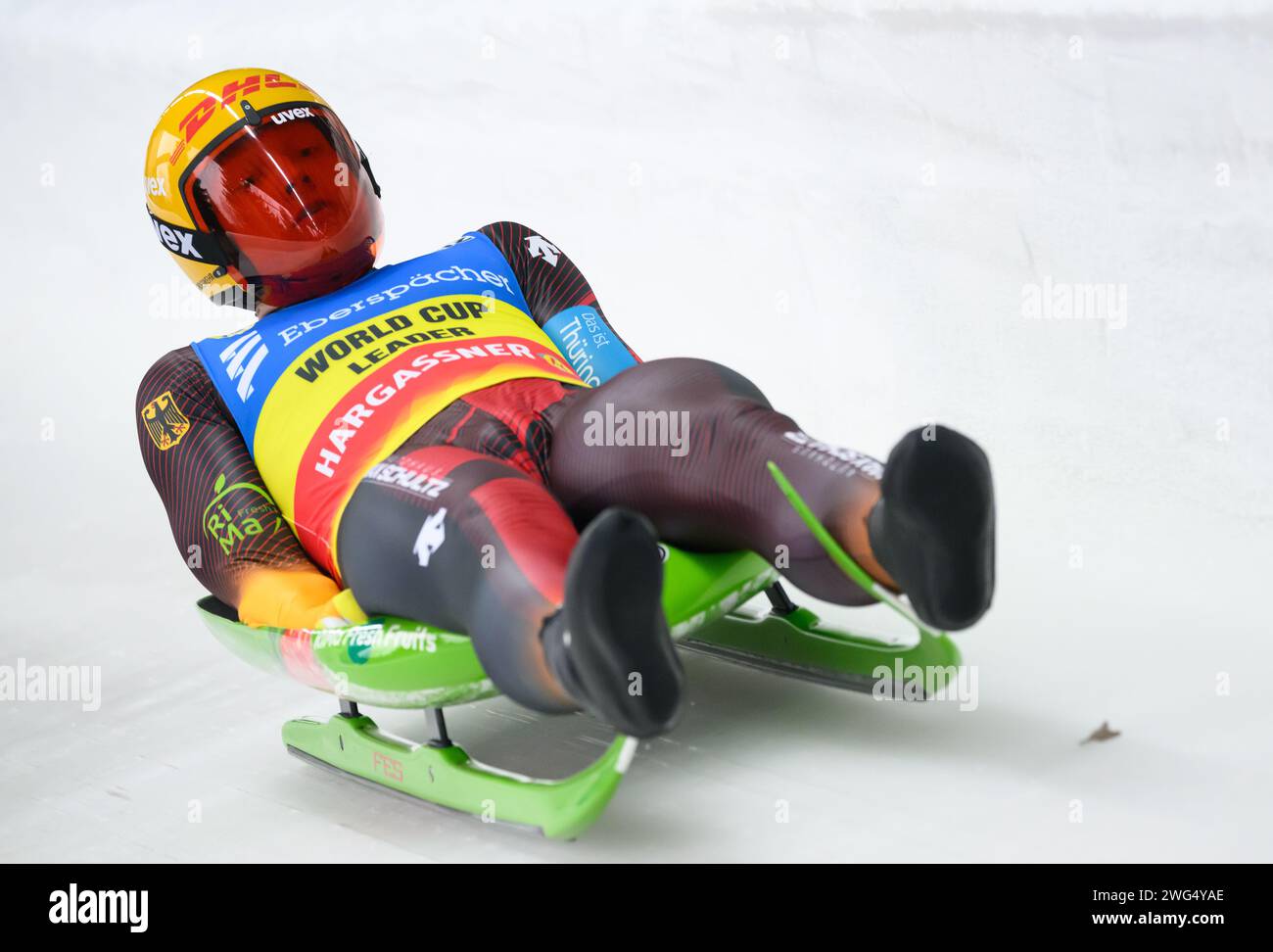 Altenberg, Germany. 03rd Feb, 2024. Luge: World Cup, men's singles, 1st ...