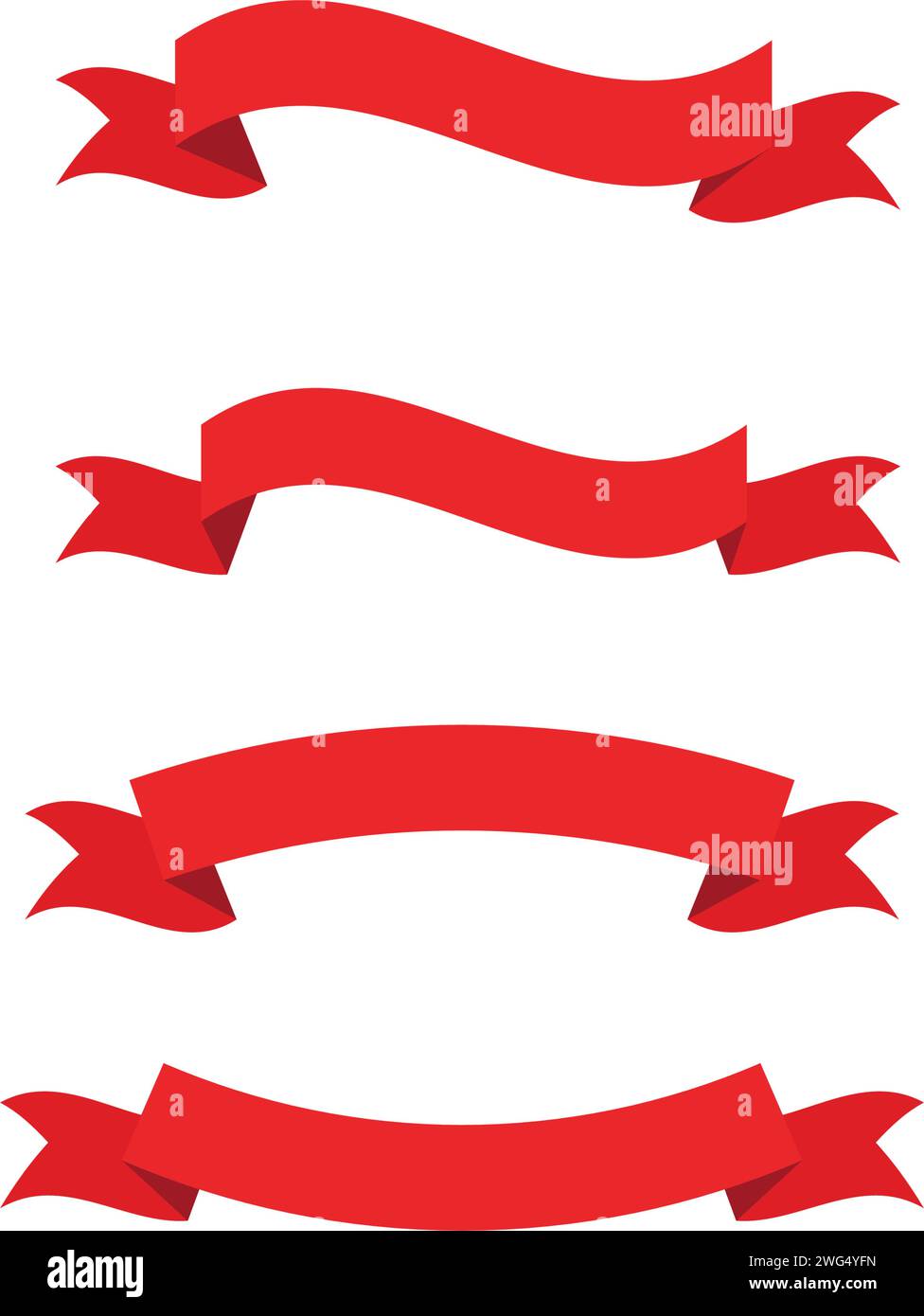 Ribbons vector illustration design isolated on white background Stock ...