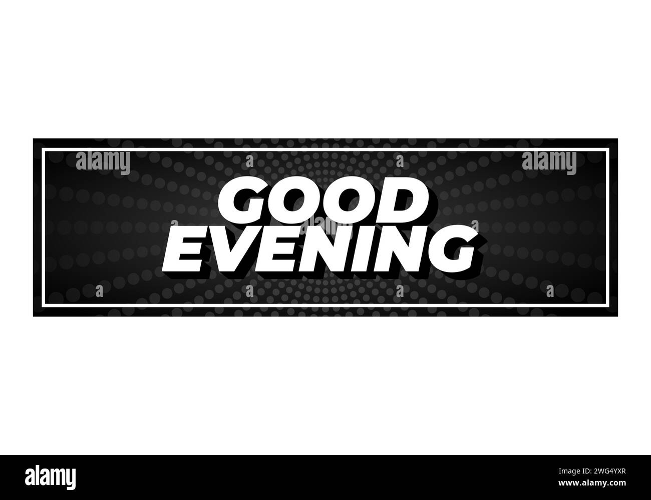 Good Evening Text Effect Design In 3d Style With Eye Catching Color Stock Vector Image And Art