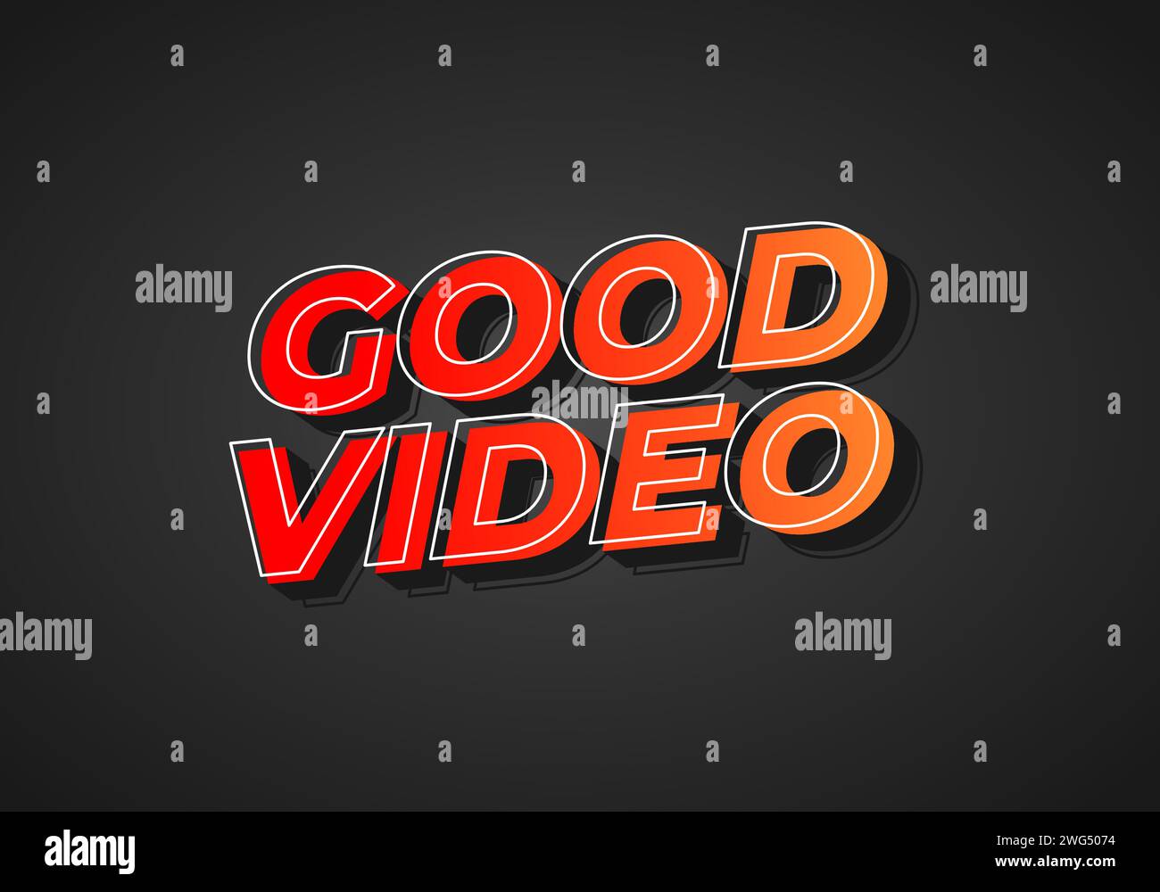 Good video. Text effect design in eye catching color with 3D look ...
