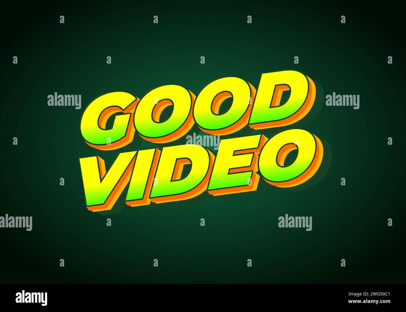 Good video. Text effect design in eye catching color with 3D look ...