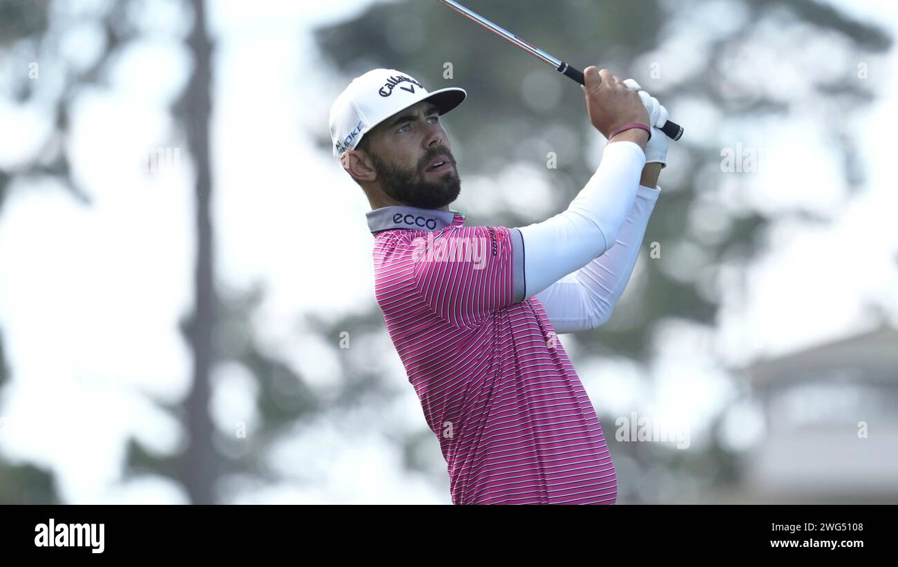 Erik van Rooyen hits from the 10th fairway at Spyglass Hill Golf Course ...