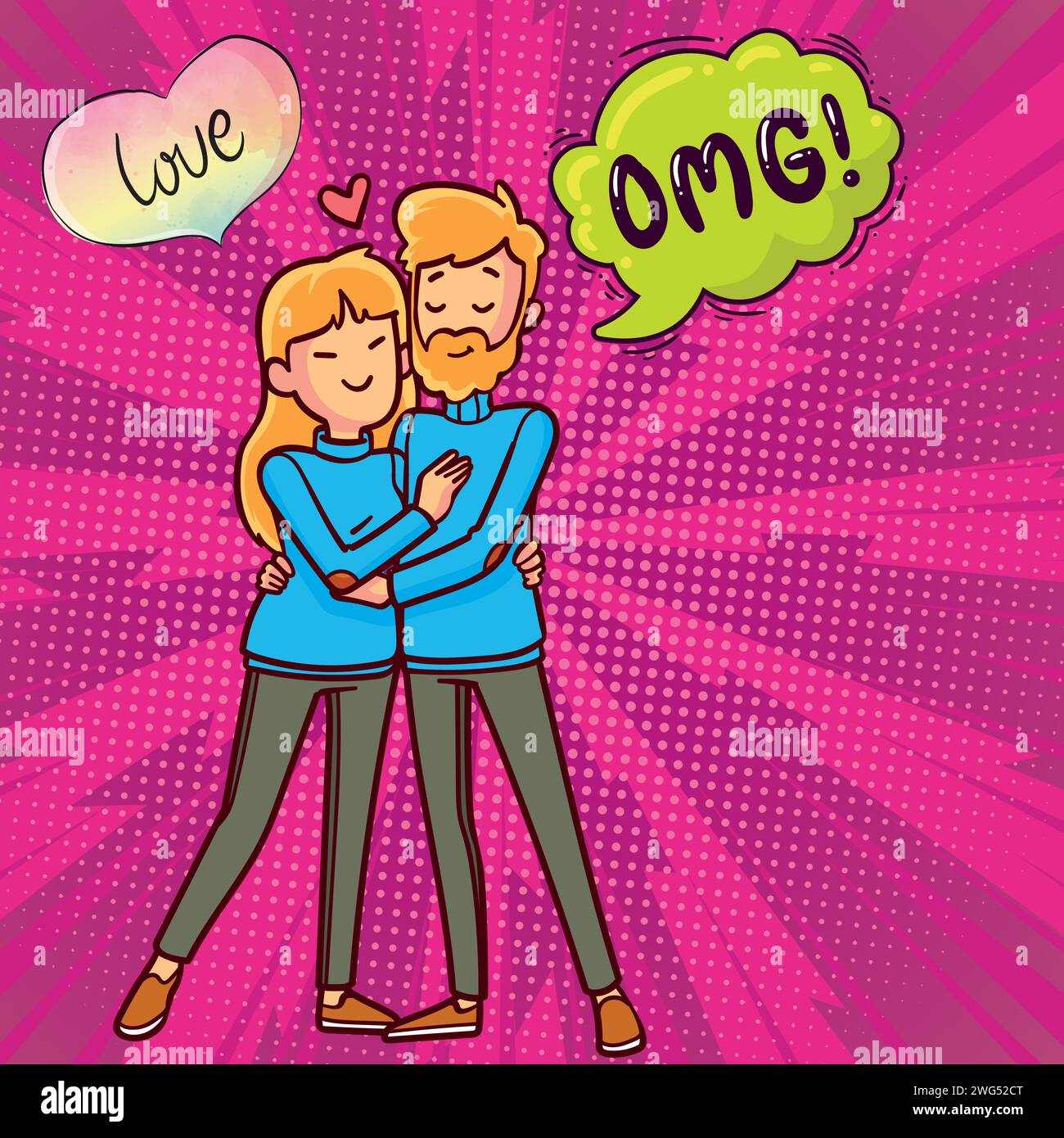 Wedding pop art hi-res stock photography and images - Alamy