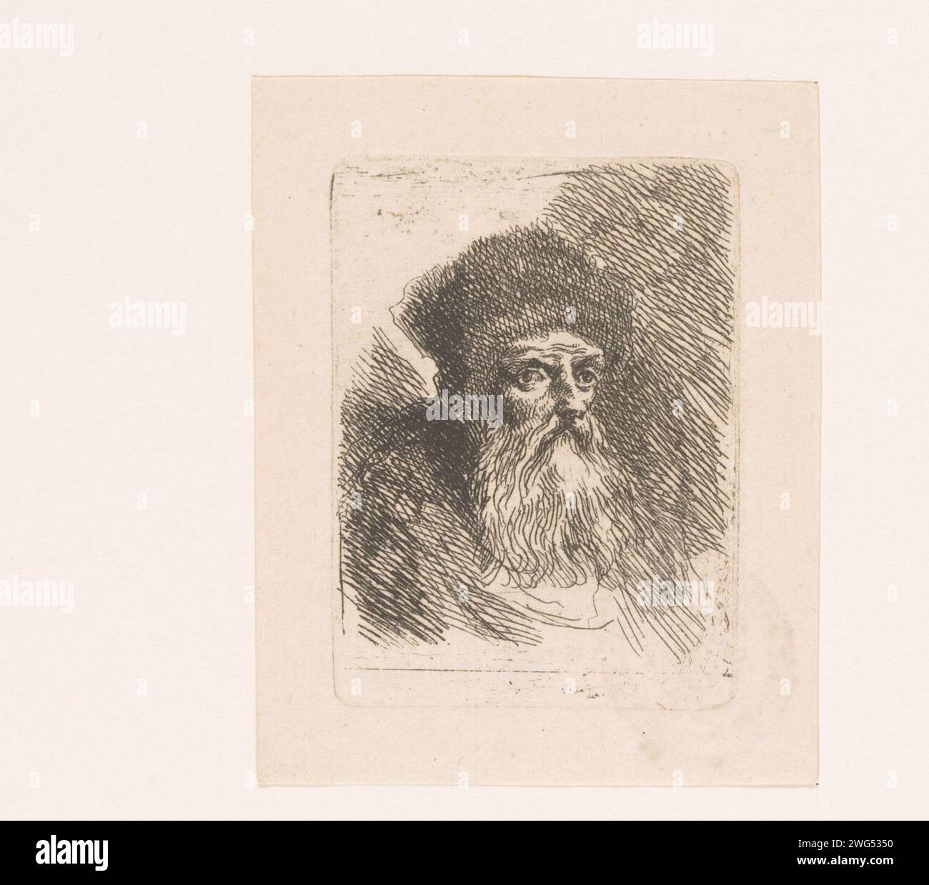 Cup of man with beard and hat, anonymous, 1700 - 1799 print Germany ...