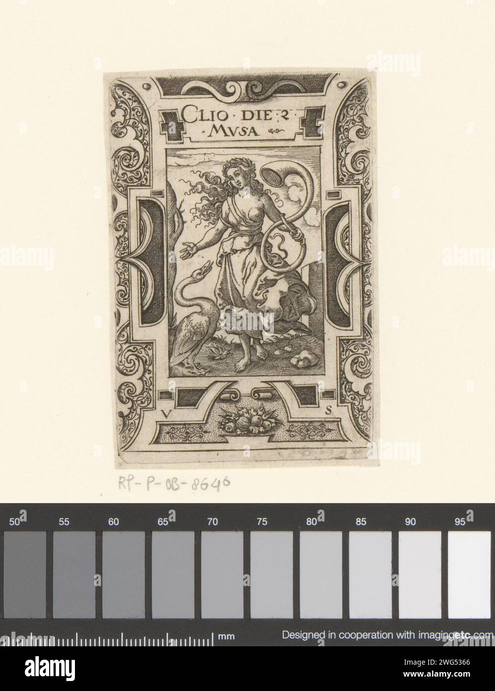 Clio Rolwerk Omlijsting, Virgil, 1524 - 1562 print Nuremberg paper ...