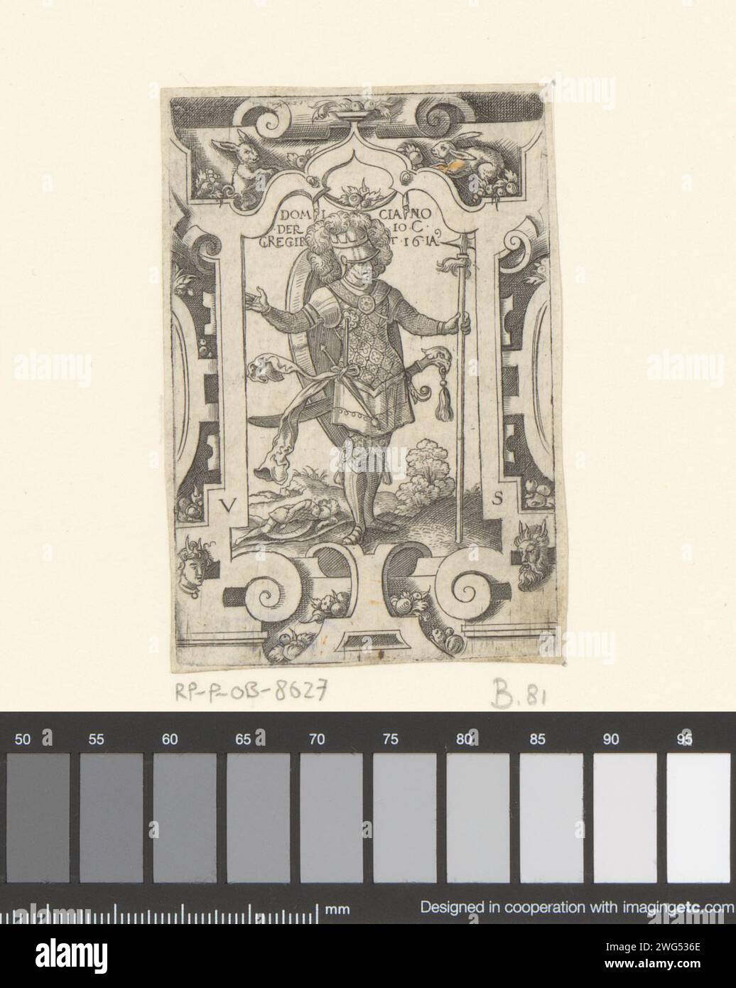 Keizer Domitian Rolwerk Omlijsting, Virgil, 1524 - 1562 print Nuremberg ...