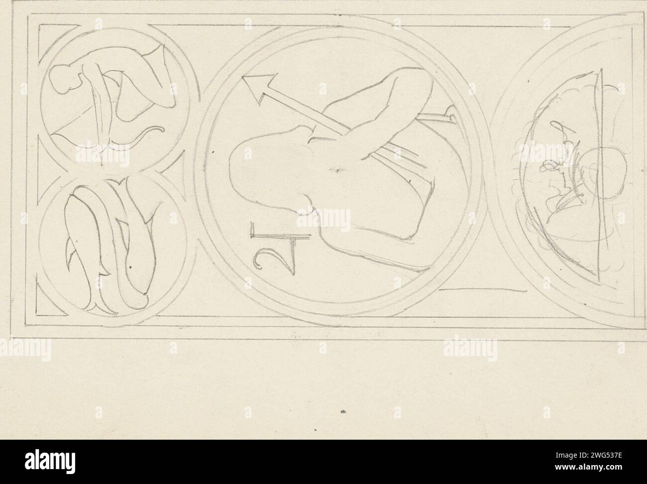 Jupiter in a medallion, 1900 - 1903 Jupiter is wearing a lightning bolt ...