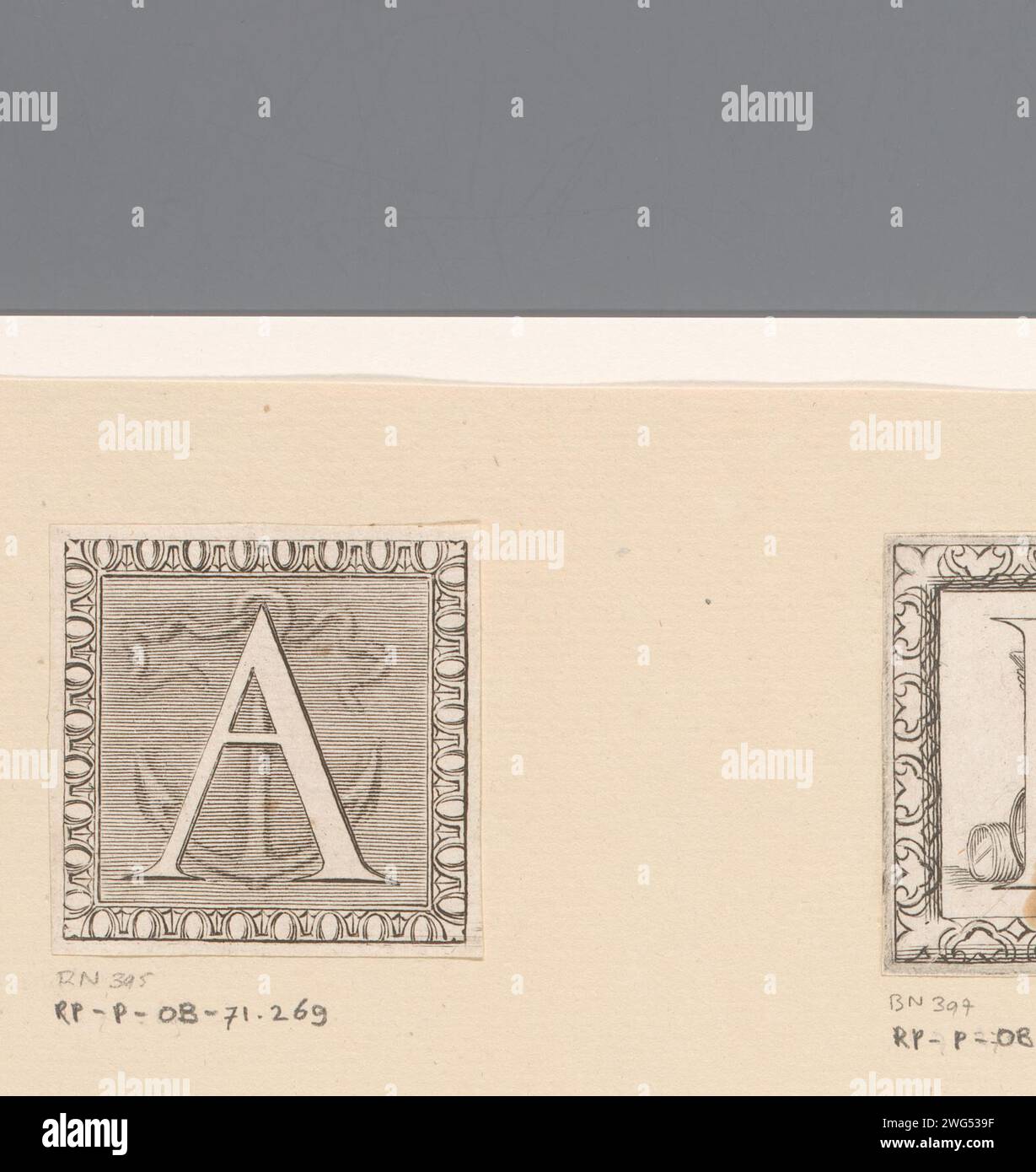 Letter A Met Anker, Claude between, 1639 - 1643 print France paper ...