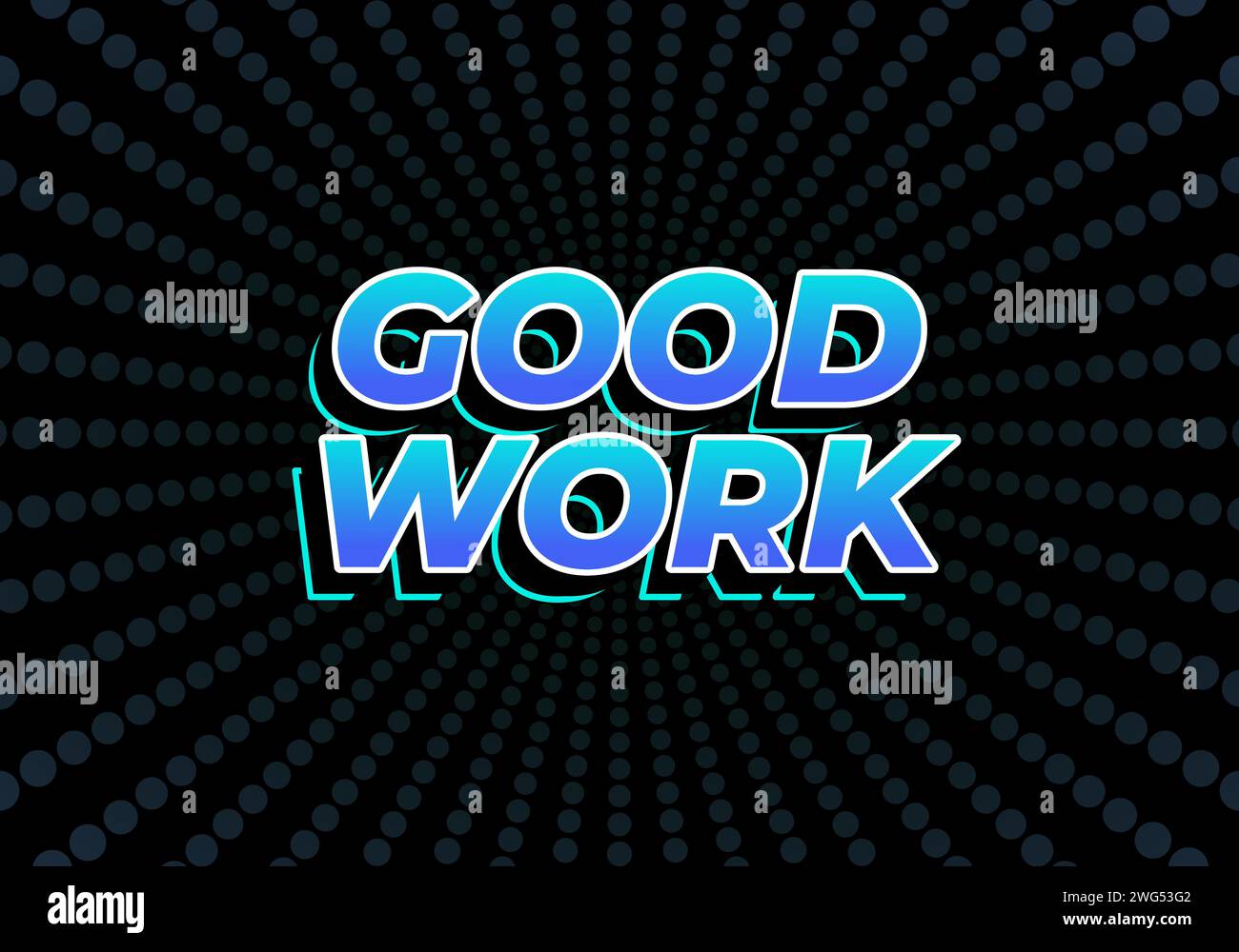 Good work. Text effect design in 3D style with eye catching color Stock ...