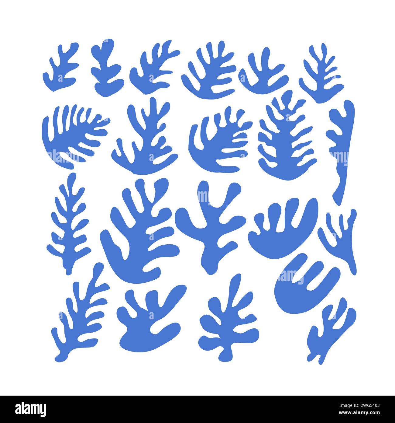 Matisse blue cut out Stock Vector Images - Alamy