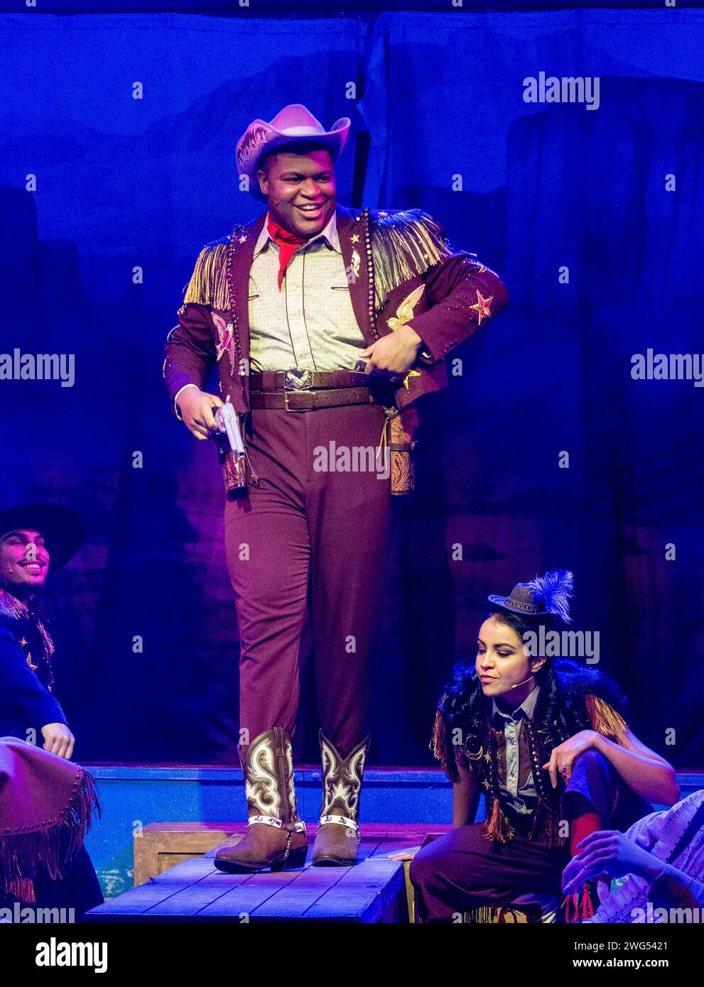 Tarinn Callender as Bronco Billy in Bronco Billy The Musical at the ...