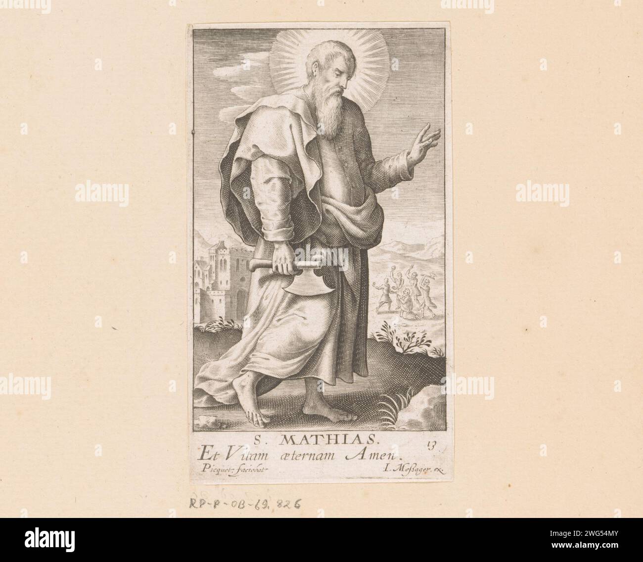 H. Mattias, Claude Mellan (attributed to), 1608 - 1649 print Numbered ...