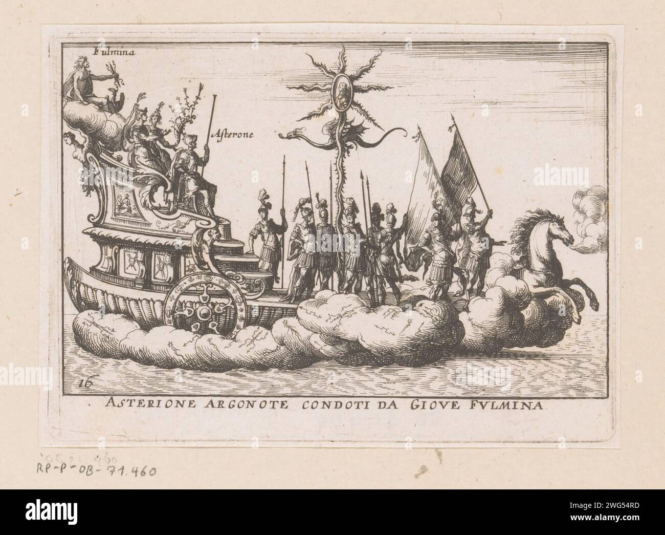 Ship with Asterius and Jupiter, Anonymous, After Giulio Parigi, c. 1635 ...