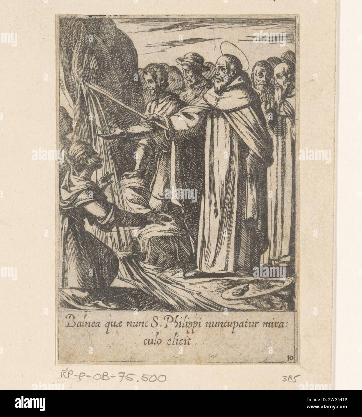 The Miraculous Source of Saint Philippus, Antonio Tempesta, 1591 print ...