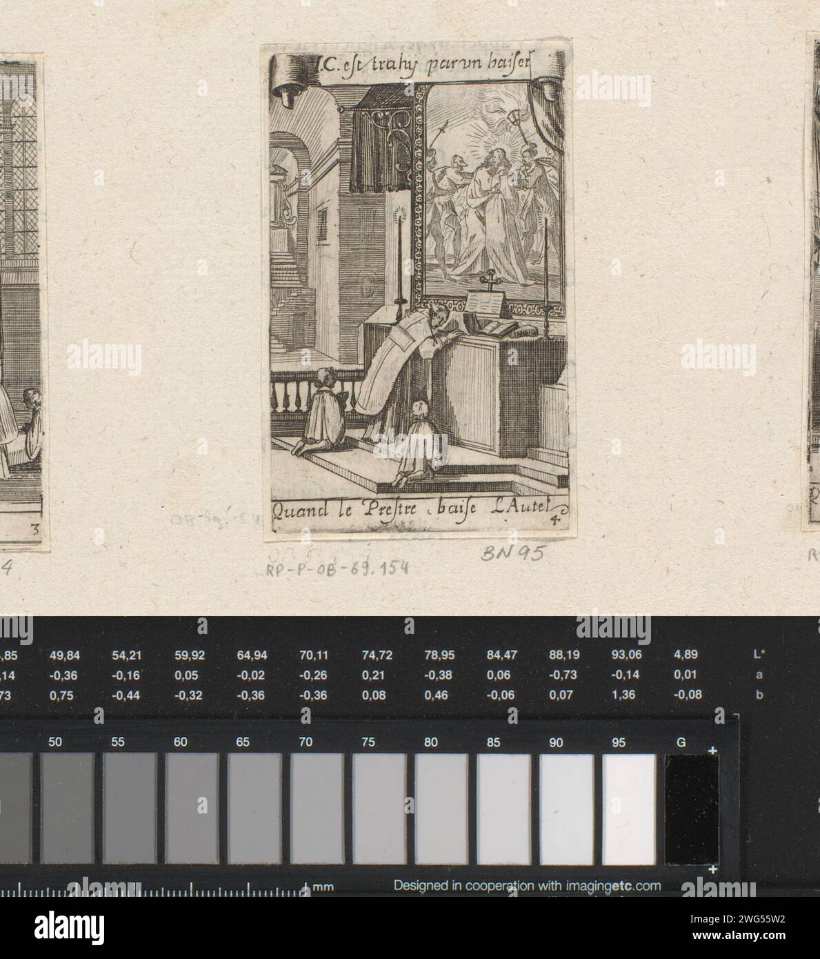 Priest the have altar coast, sébastien leclerc (i), 1661 print Numbered ...