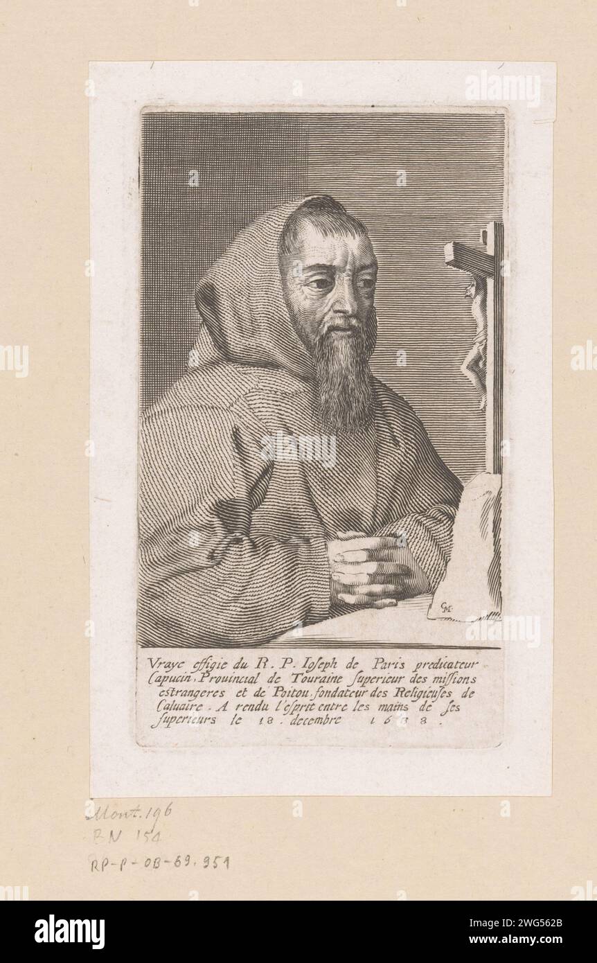 Portrait of François Leclerc du Tremblay, called Père Joseph, at a ...