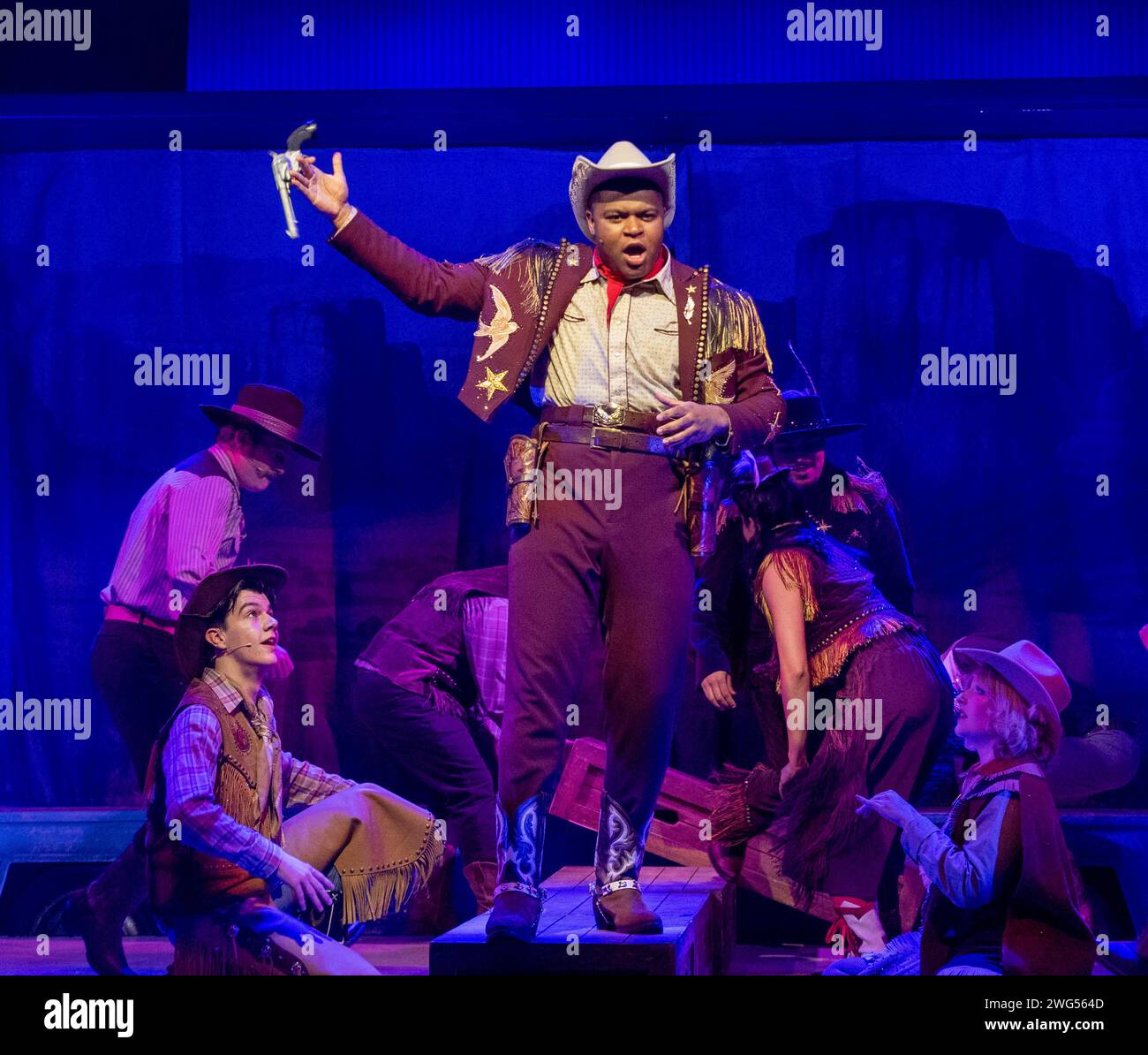 Tarinn Callender as Bronco Billy in Bronco Billy The Musical at the ...