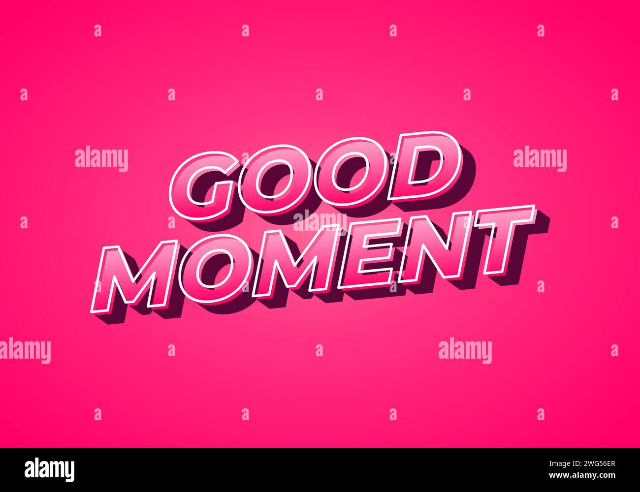Good moment. text effect design in modern style.eye catching color. 3D ...