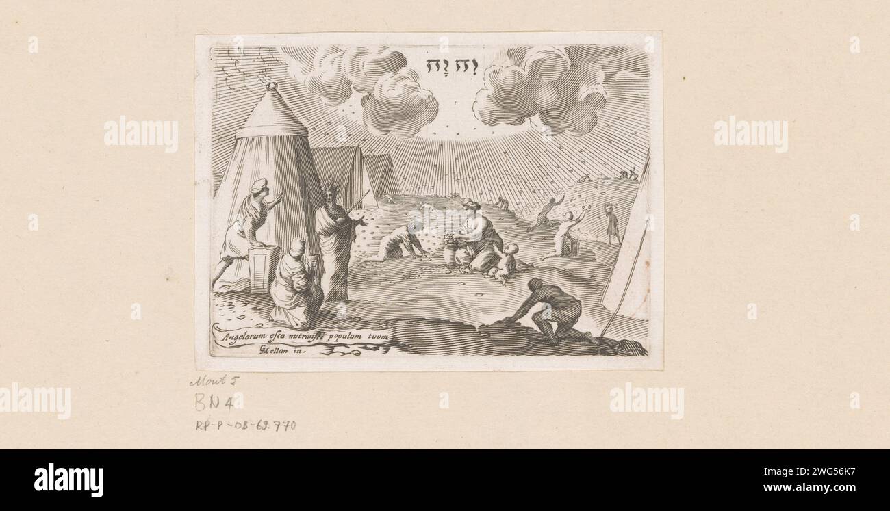Collecting the Manna, Claude Mellan (attributed to), After Claude ...