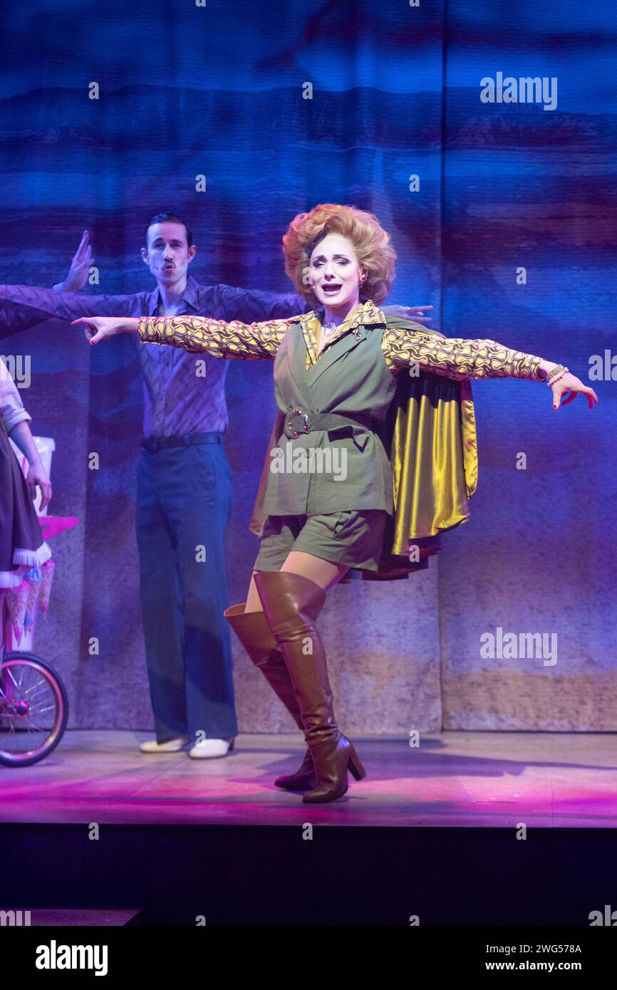 Victoria Hamilton-Barritt as Constance Lily in Bronco Billy The Musical at the Charing Cross ...