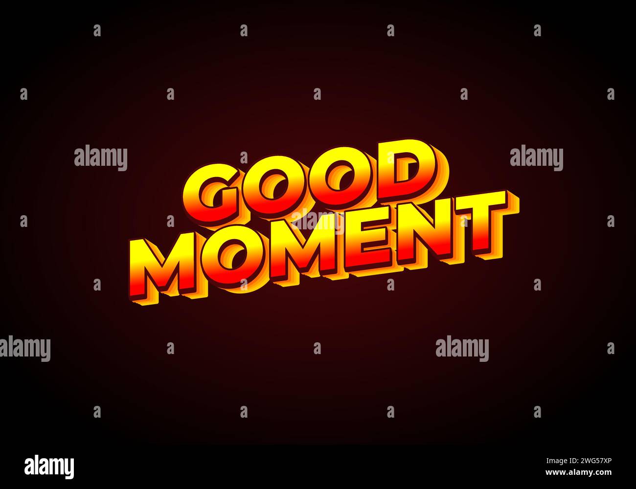 Good moment. text effect design in modern style.eye catching color. 3D ...