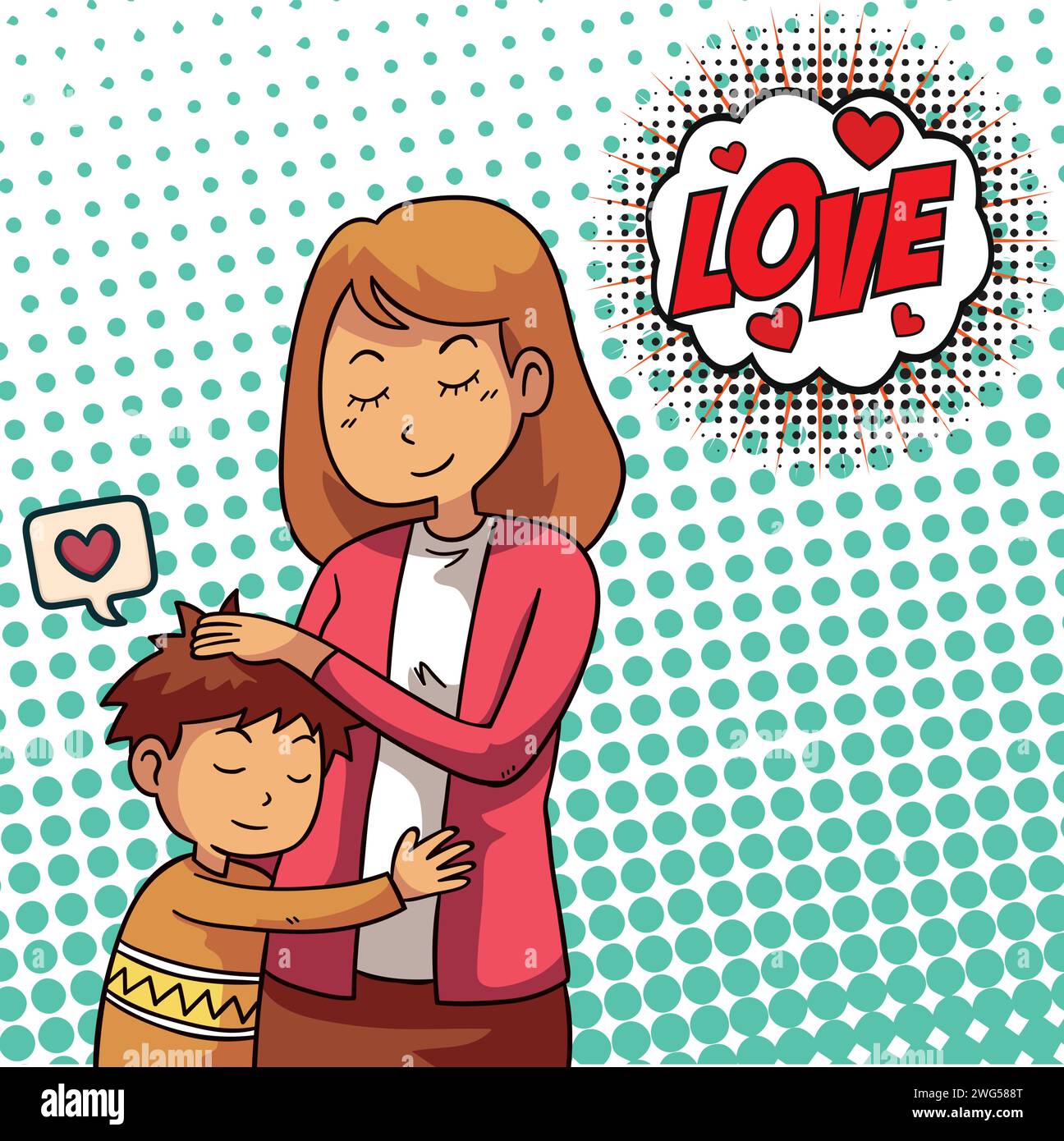Super mom pop art style vector image Stock Vector Image & Art - Alamy