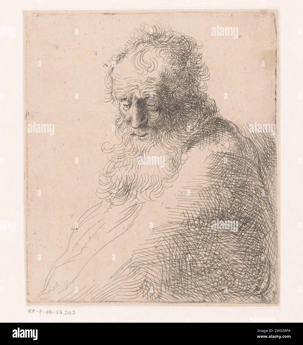 Buste of an old man with beard, Michael Willmann (attributed to), after ...
