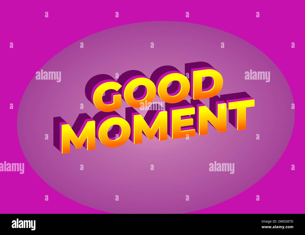 Good moment. text effect design in modern style.eye catching color. 3D ...