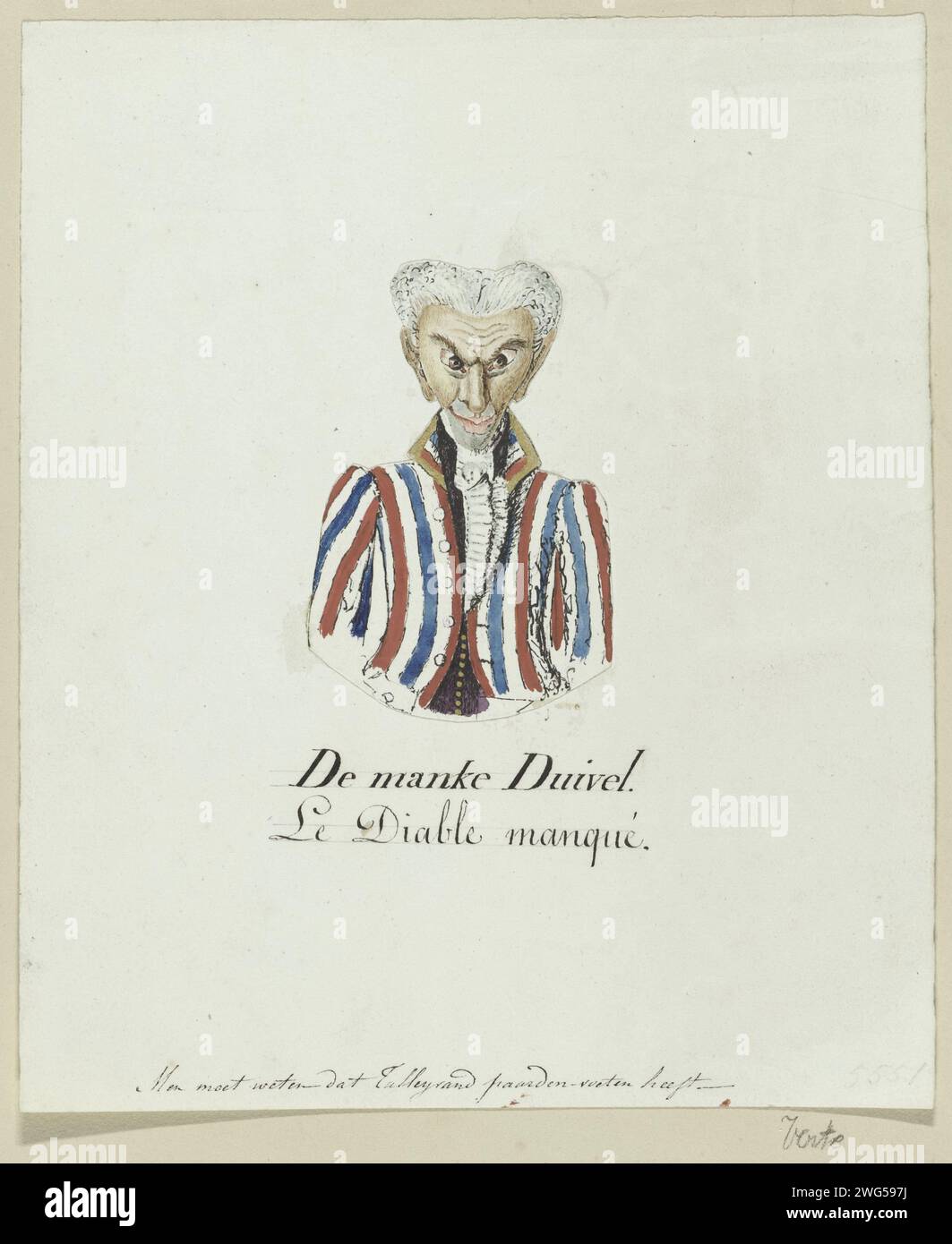 Caricature of Talleyrand, 1832, 1832 print Cartoon on Charles-Maurice ...