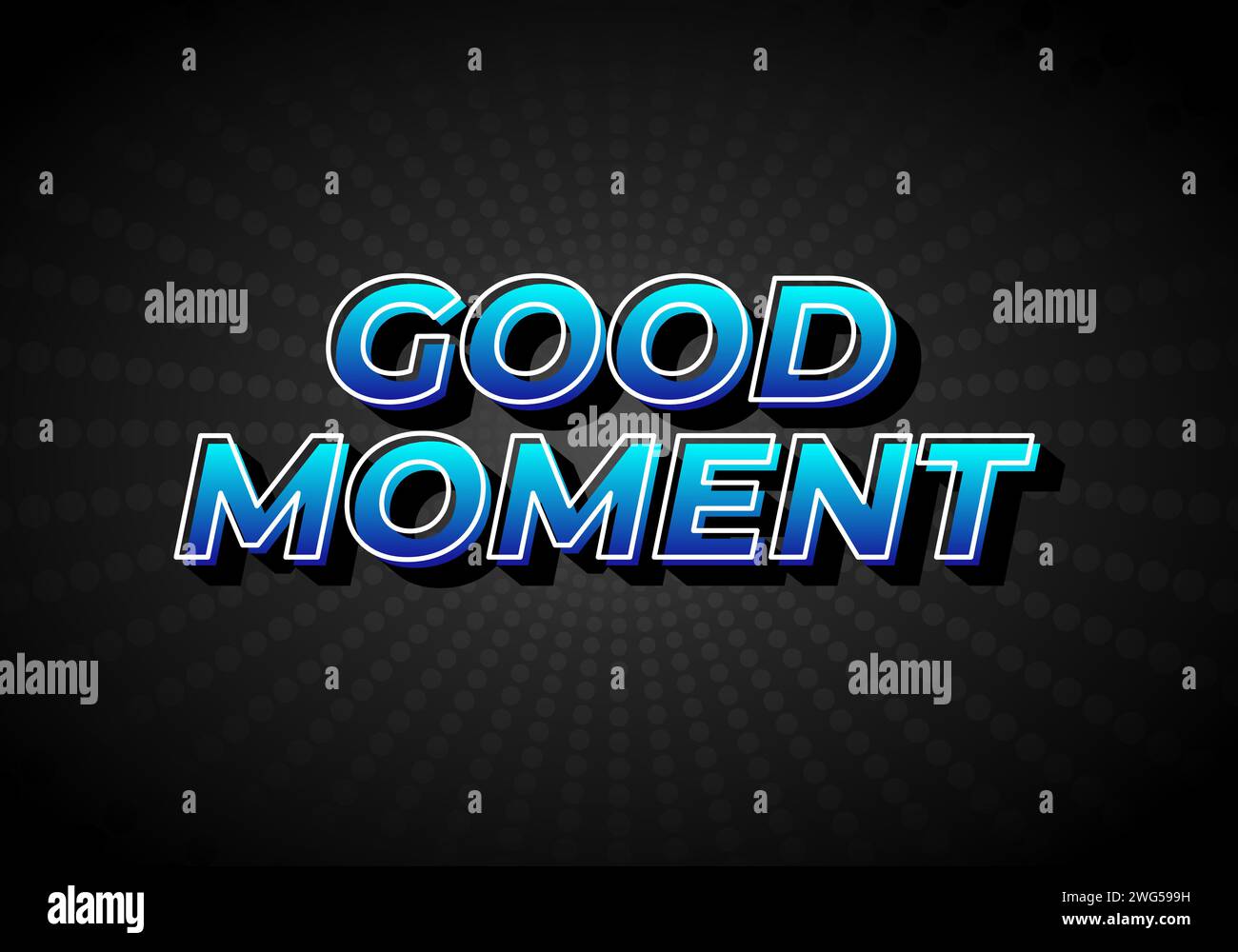 Good moment. text effect design in modern style.eye catching color. 3D ...