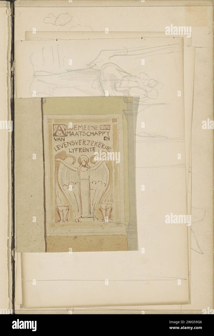 Design for a mural in the building of the General Society of Life ...