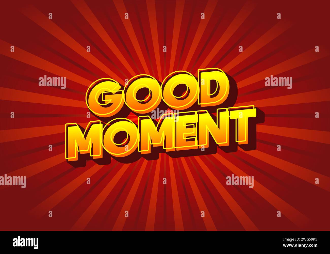 Good moment. text effect design in modern style.eye catching color. 3D ...
