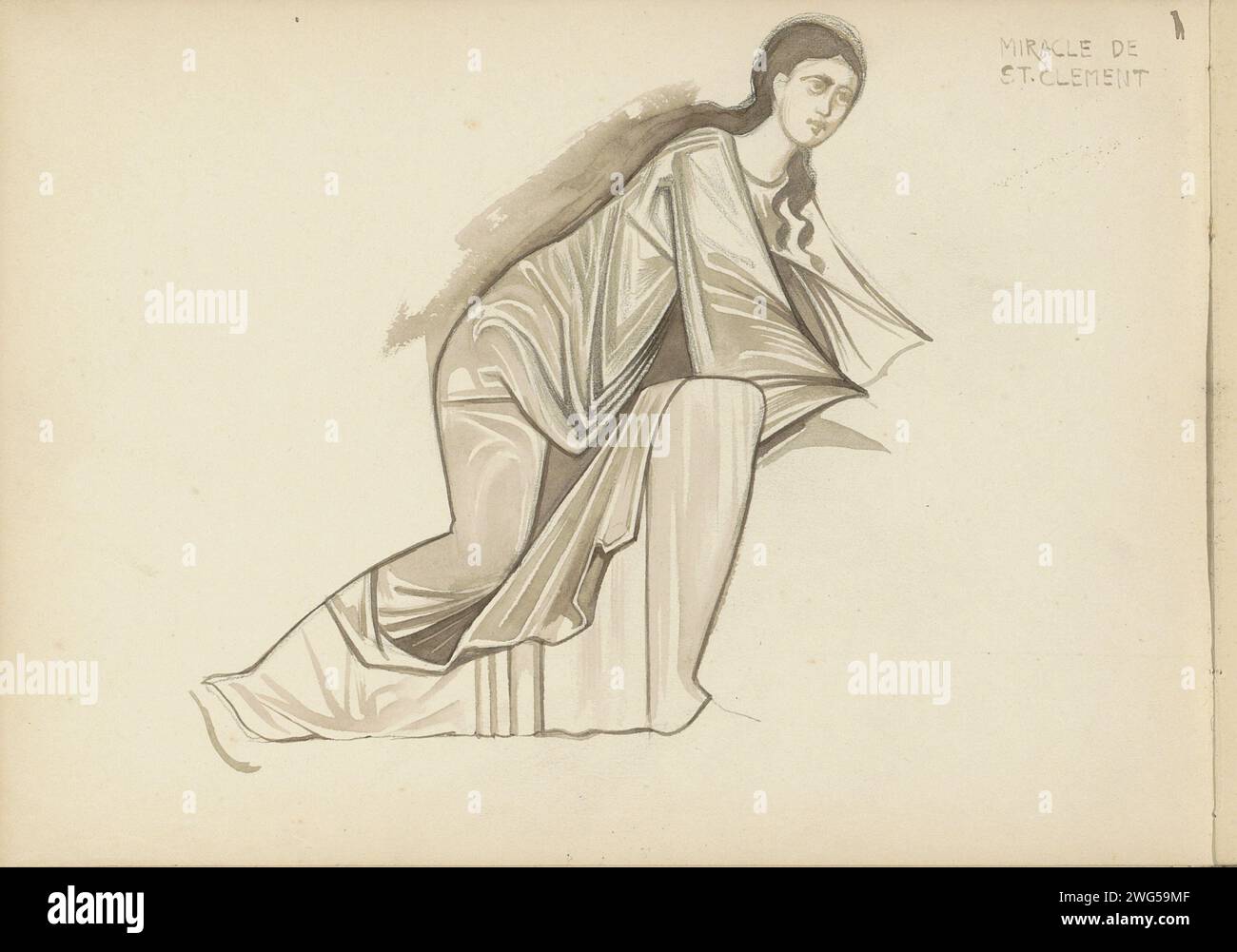 Saint Clemens, 1869 - 1925 Page 26 Verso from a sketchbook with 28 ...