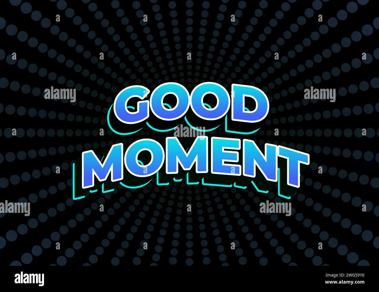 Good moment. text effect design in modern style.eye catching color. 3D ...