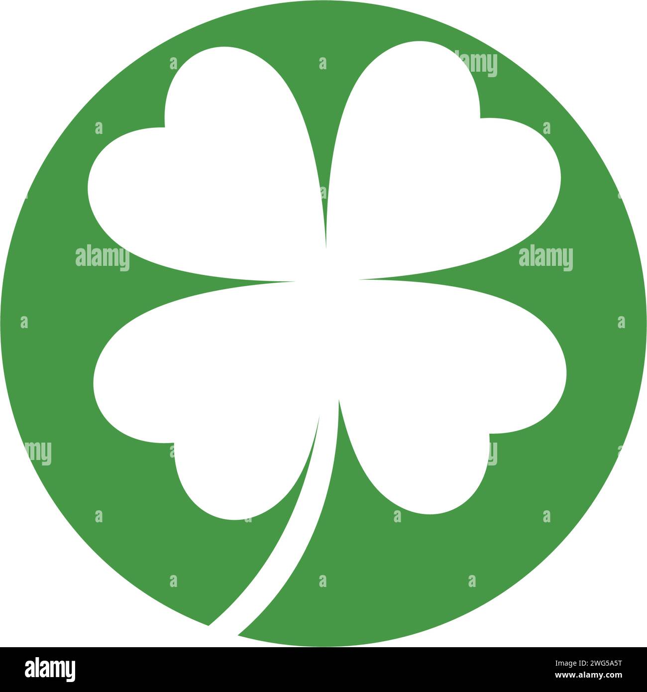 Green Clover Leaf Logo Template Design Vector Stock Vector Image & Art ...