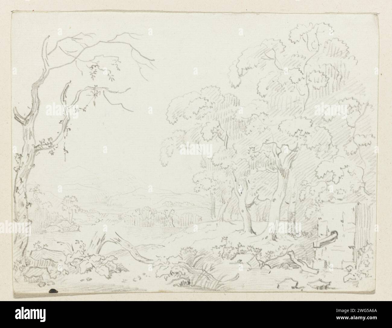 Arcadian Landscape, 1760 - 1819 drawing Drawing is part of an album ...